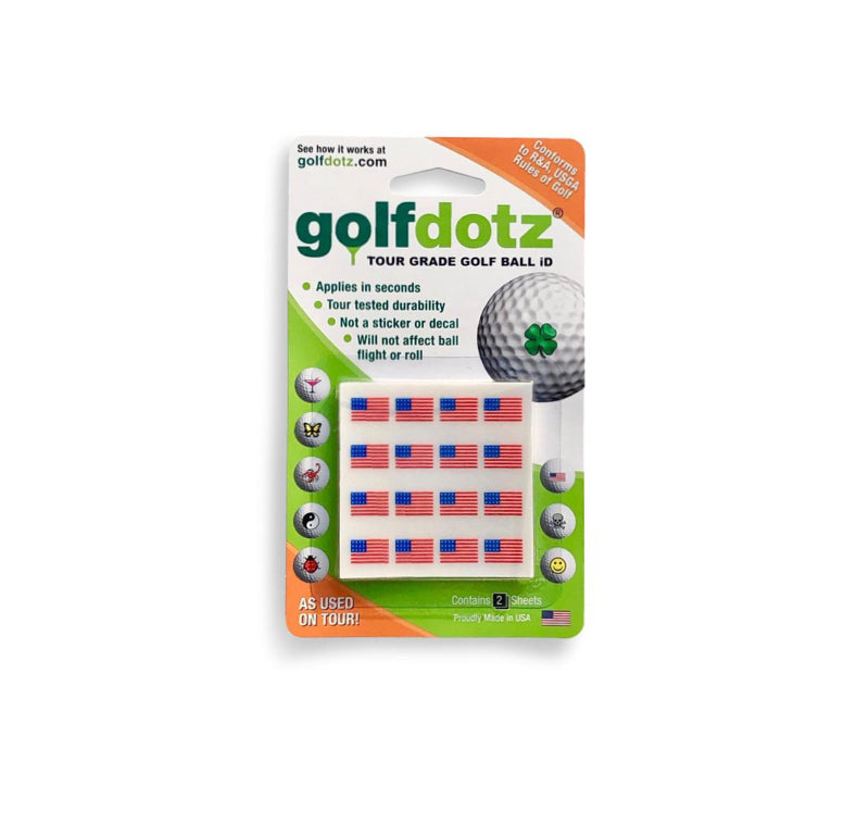 American Flag Golfdotz ball marker | Golf accessories Singapore Pancit ...